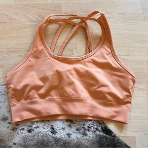 Alphalete | Intimates & Sleepwear | Alphalete Peach Crisscross Strappy ...